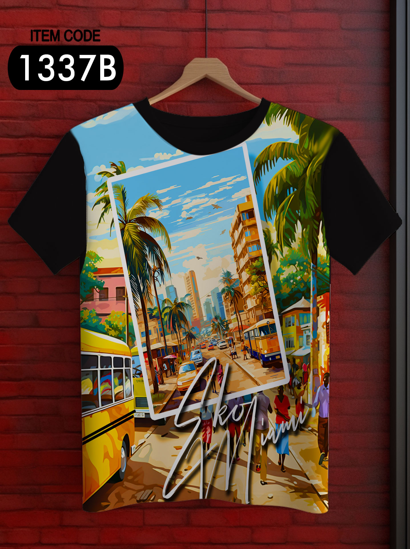 Eko Miami Tshirt Sublimation (Lagos Stripes Collection) – Dreamcarver