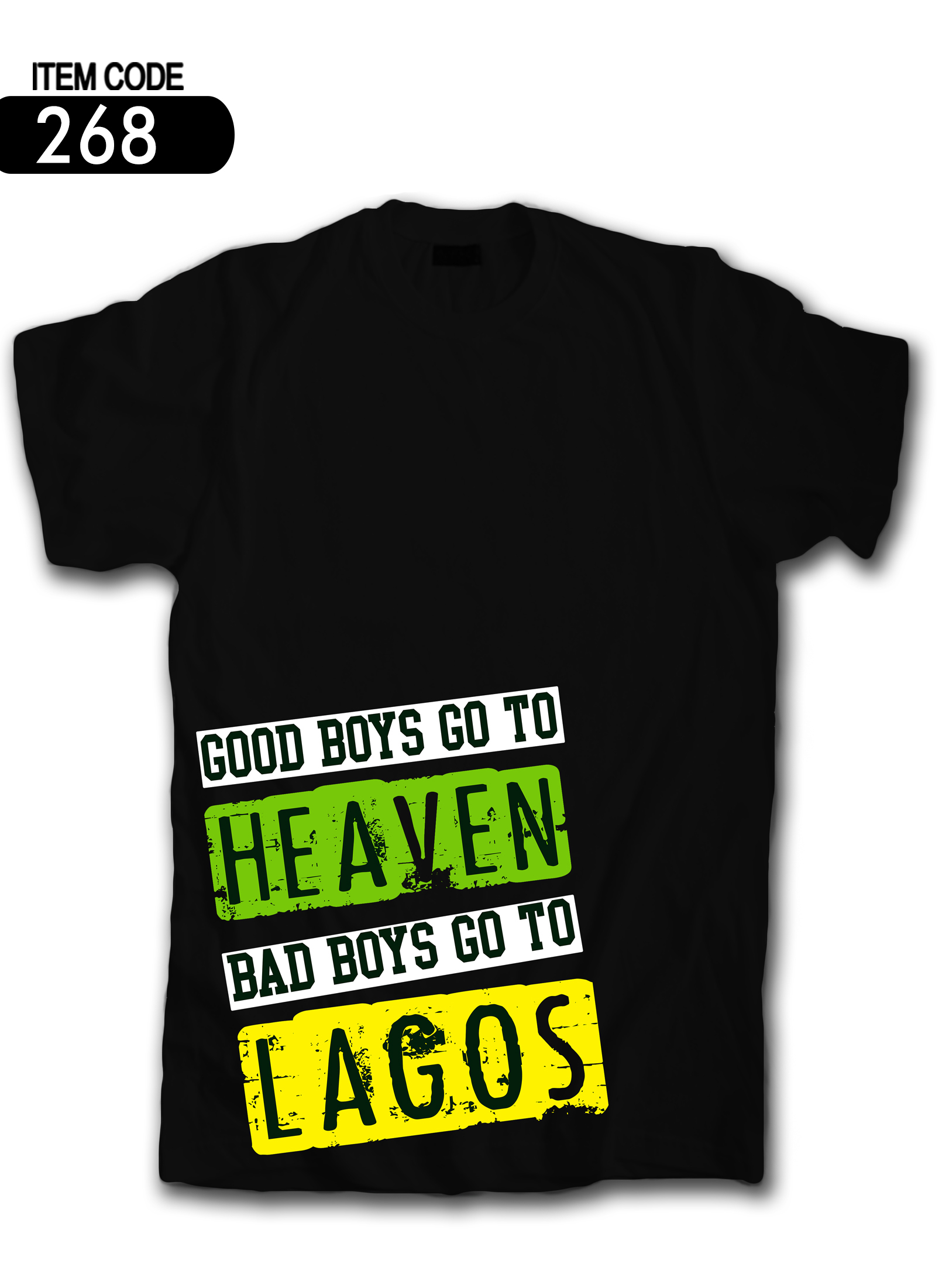 Bad Boys Go To Lagos (BLACK) (Lagos Stripes Collection) – Dreamcarver